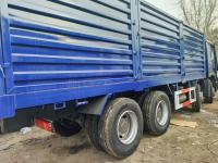 China Sinotruk HOWO 8x4 Blue Used Box Truck 351-420hp Euro 2 12-Speed Manual 41-50T Load Capacity for sale