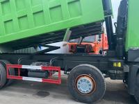 China Manual Transmission HOWO 8x4 Dump Truck 375-430hp Left Hand Front Lifting Green for sale