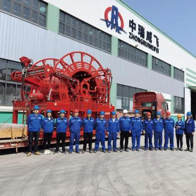 China Motorized Automatic Coiled Tubing Winding Reel For Industrial Cleaning Chemical Transfer for sale