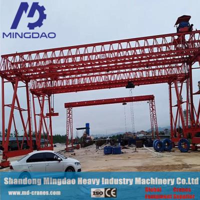 China Railway Bridge Construction Using Mobile Rail Mounted Gantry Crane for Lifting Concrete Bridge Beams and Pipes for sale