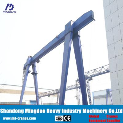 China CE ISO Certificates Approved 10ton Lift Capacity 18-35m Span Length Single Girder Gantry Crane for sale