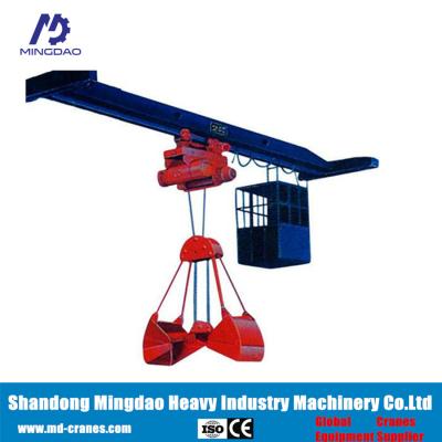 China MD Brand High Quality Good Selling Aluminium Factory Overhead Crane Grab Bucket Crane for sale