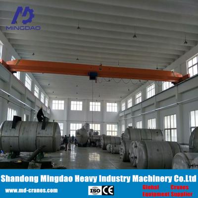China Electrical Single Girder Beam Overhead Bridge Crane 10 ton for Sale CE ISO Certificates Approved for sale
