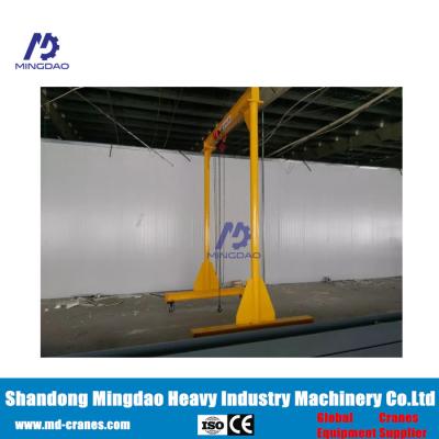 China Solid Quality Light Weight Portable Steel Frame Gantry Crane for Your Need for sale