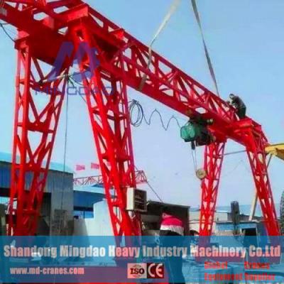 China Professional CE ISO Approved And China Factory Direct Supplied MH Single Girder Gantry Crane for sale