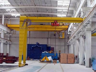 China Top Quality Indoor Workshop Used 5 Ton ,10Ton , 20 Ton Single Girder Semi Gantry Crane for sale
