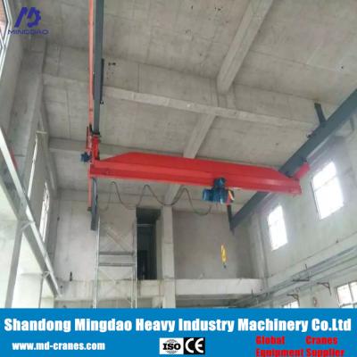 China ISO standard under slung type top quality 16 tons traveling bridge single girder overhead crane for sale