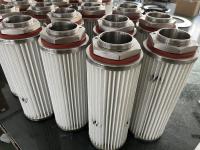 China Spunbond Polyester Dust Filter Cartridge For Lithium Battery Anti Static for sale
