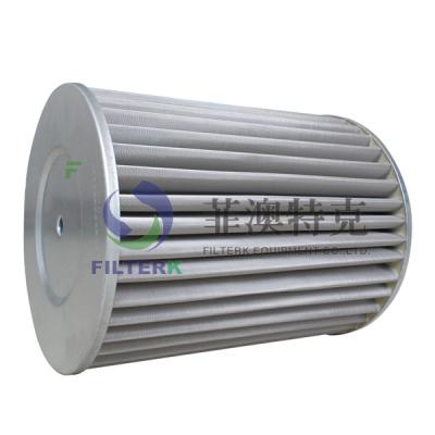 China OEM FILTERK natural gas filter cartridge 20 Micron Ideal For Gas Gathering Stations for sale