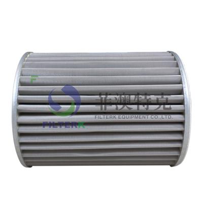 China FILTERK Natural Gas Filter Cartridge G3.0 50 Micron Used In Gas Compressor Station for sale