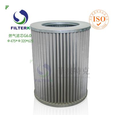 China G6.0 Gas Filter Element For Natural Manufactured Gas Filtrec WX154 / WX257 Replacement Durable Precise Filtration for sale
