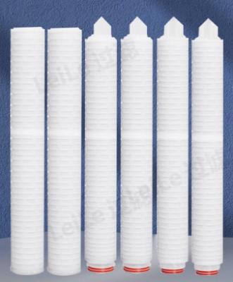 China Hydrophilic PTFE Pleated Filter Cartridge High Flow Chemical Resistant for sale