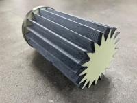 China Stainless Steel Sheet End Caps Cartridge Filter Element with 4.5 Square Feet Filter Area and NSF/ANSI 42 Certification for sale