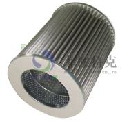China Pleated Natural Gas Filter Element 10 Micron Accuracy 6.4MPa Working Pressure for sale
