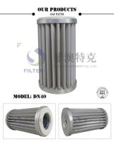 China Stainless Steel Mesh Gas In Air Filter , Pleated DN40 Natural Gas Line Filter for sale