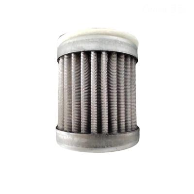 China 304/316L Miniature Stainless Steel High-temperature Corrosion-resistant Pleated Filter Cartridges 1-100m Filtration for Oil for sale