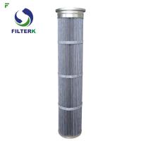 China Cement Silo Top Industrial Dust Filter High Air Flow With PTFE Coating for sale