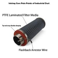 China Anti-Static PTFE Membrane Dust Collection Filter Cartridge with Explosion-Proof and High-Efficiency Surface Filtration for sale