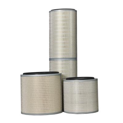 China Cylindrical Dust Collector Cartridge Filter HV Material 99.9% Efficiency for sale