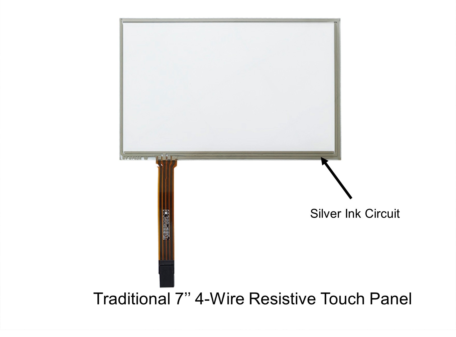 traditional 7-inch 4-wire resistive touch panel