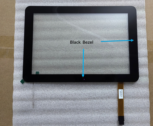10.1'' black bezel resistive touch panel