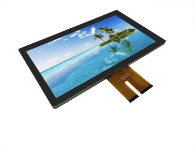 China 15.6-inch 10mm Anti-Explosive Glass Touch Overlay With Projected Capacitive Touch Technology Bonded On LCD Panel for sale
