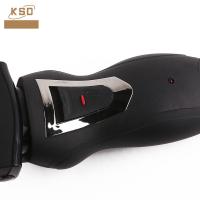China 8h Charging Time OEM / ODM Flexible Head Double Blade Mini Electric Shaver for sale