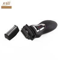China 8h Charging Time OEM / ODM Flexible Head Double Blade Mini Electric Shaver for sale