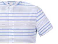 China Anti-pilling Custom Logo Button Up Short Sleeve 100% Cotton Kids Shirt Boys Shirt for sale