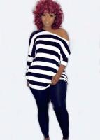 China 2021 Anti-UV Casual 2 Piece Set Stripe Leisure Off Shoulder Set Top And Pant Set Running Jogging Outfits for sale