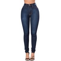 China Fade Proof Sexy Colored High-elastic Skinny Jeans Women's Pencil Solid Color for sale