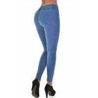 China Color Fade Proof Good Quality High Waist Stretching Jeans Solid Woman Skinny Pencil Jeans for sale