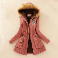 China 2019 Winter Jacket Women Breathable Casual Thick Parka Jacket With Warm Wool Lining Fur Collar for sale
