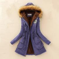 China 2019 Winter Jacket Women Breathable Casual Thick Parka Jacket With Warm Wool Lining Fur Collar for sale