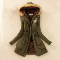 China 2019 Winter Jacket Women Breathable Casual Thick Parka Jacket With Warm Wool Lining Fur Collar for sale