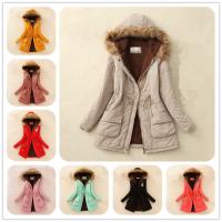 China Reversible Thick Parka Jacket With Hooded Warm Fleece Fur Collar Winter Jacket Women for sale