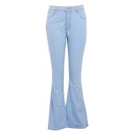 China Color Fade Proof Good quality patchwork hip star jeans stitching stretch flared pants women jeans long for sale