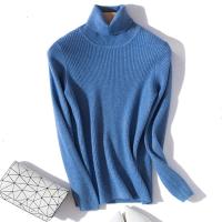 China Custom Women Anti-Shrink Knit Sweater Turtle Neck Women Cashmere Sweater Pullover Sweater for sale