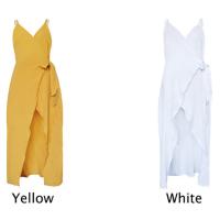 China 2019 Anti-Static Cute Casual Dress Slip Dress Summer Beach Dress Lace Up for sale