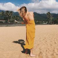 China 2019 Anti-Static Cute Casual Dress Slip Dress Summer Beach Dress Lace Up for sale