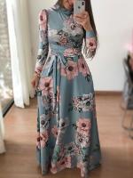 China Factory Factory Prom Dress Anti-static Hot Formal Long Sleeve Maxi Dress for sale