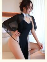 China Factory Price Plus Size Nun Costumes For Women Nun Outfit Black Priest Outsuit Sexy Halloween Costumes for sale