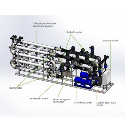 China 500L/Hour PVDF Ultrafiltration Water Purification System 0.005-0.01 Micron Filtration 2000x800x1950mm for sale