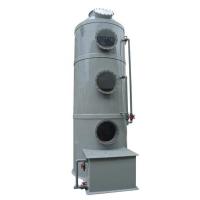 China PP Spray Tower Wet Scrubber 8-12mm Thickness Acid Alkali Waste Gas Treatment Equipment with 1.7m/s Wind Speed for sale