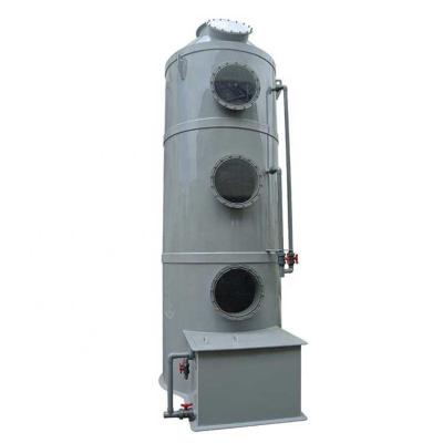 China PP Spray Tower Wet Scrubber 8-12mm Thickness Acid Alkali Waste Gas Treatment Equipment with 1.7m/s Wind Speed for sale