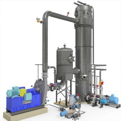 China MVR Steam Compressor Brine Treatment Evaporator - 15-50kW Energy Consumption with PLC Control for Chemical Effluent Desalination for sale