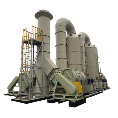 China Corrosion Resistance Spray Tower Waste Gas Purification System - FRP/PP Material for Industrial Environmental Protection for sale