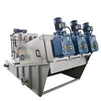 China SS304/SS316L Multi-Plate Sludge Dewatering Machine Screw Press 2510×900×1300mm for Wastewater Treatment for sale