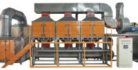 China Industrial VOC Exhaust Gas Treatment Equipment 1500KG Carbon Steel Shell 10000-100000 m³/h Airflow for sale