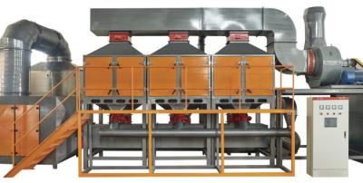 China Industrial VOC Exhaust Gas Treatment Equipment 1500KG Carbon Steel Shell 10000-100000 m³/h Airflow for sale